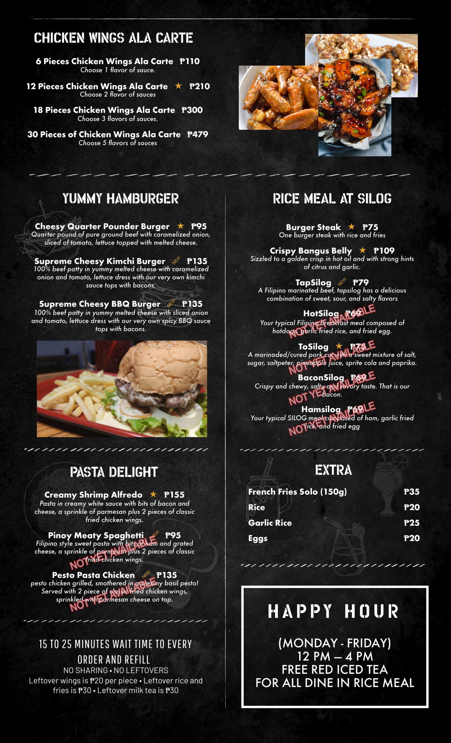 Menu - MilkTea Wings Antipolo